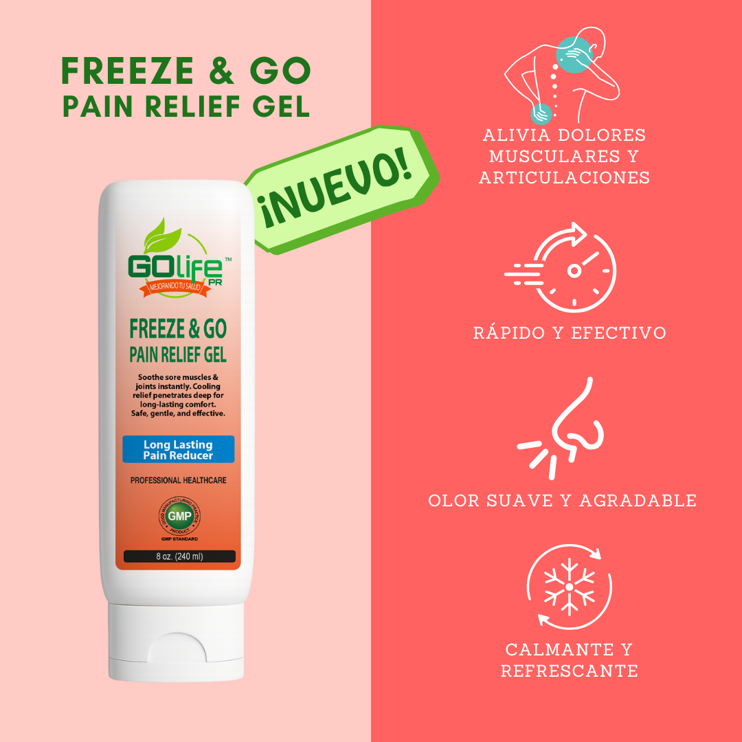 FREEZE & GO PAIN RELIEF GEL – GO LIFE PR